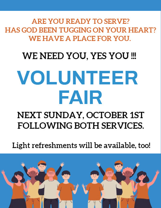 Copy of Copy of VOLUNTEER EVENT Flyer Template (1) | PosterMyWall