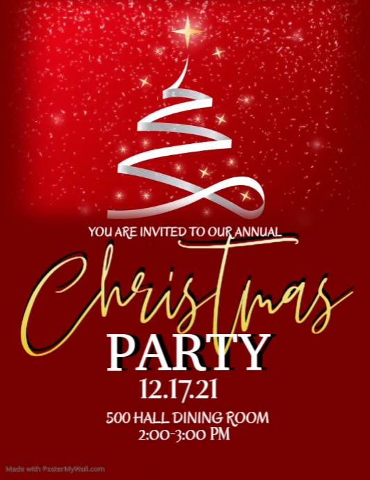 Staff Christmas Party | PosterMyWall