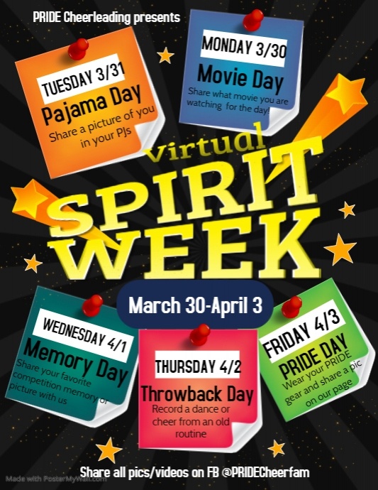 Copy of Copy of Spirit Week | PosterMyWall