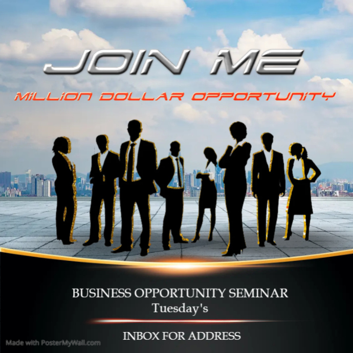 Business opportunity invitation template | PosterMyWall