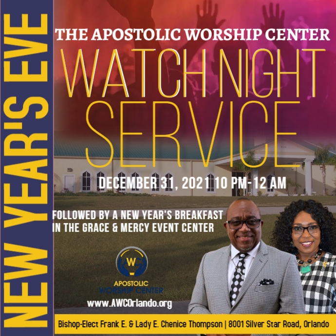 Copy of Copy of Watch Night Church Service | PosterMyWall