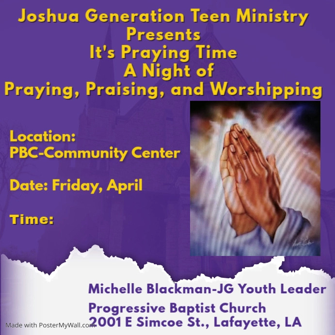 Prayer Lock-In Flyer | PosterMyWall