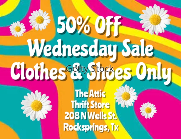 Wednesdays Sale | PosterMyWall