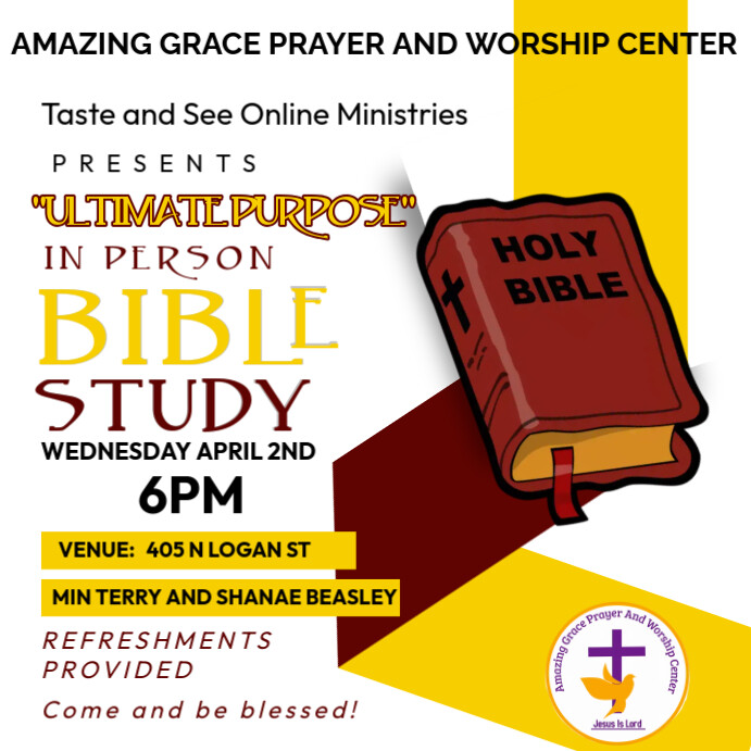 01 Bible study banner | PosterMyWall