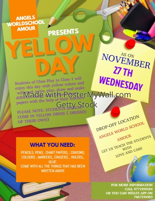 yellow day celebration | PosterMyWall