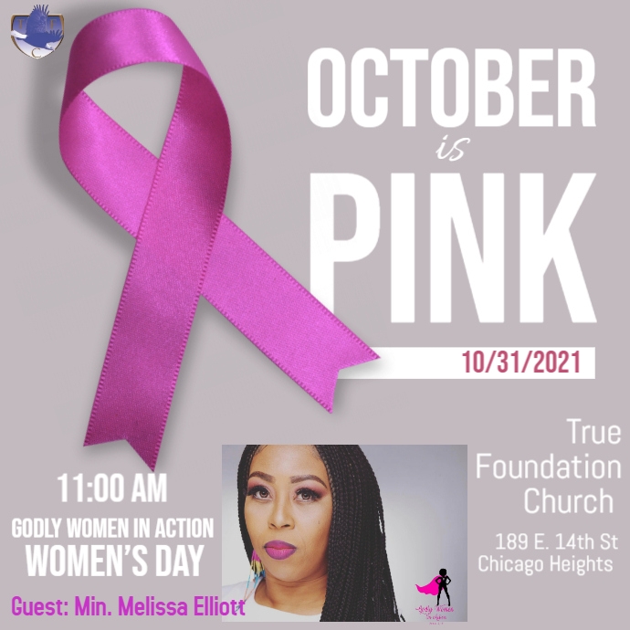 Copy of Breast Cancer Pink October Square ad | PosterMyWall