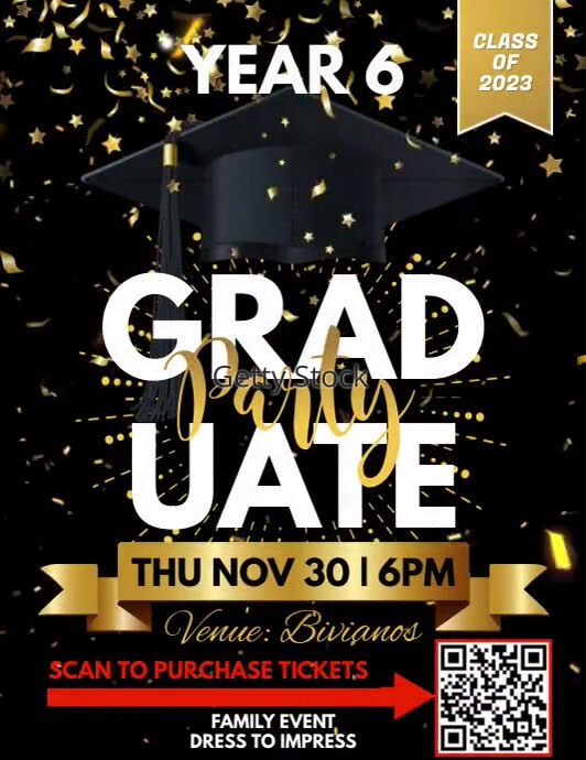 Copy of Year 6 Graduation with Booking Link | PosterMyWall