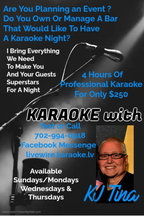 Karaoke flyer design template | PosterMyWall