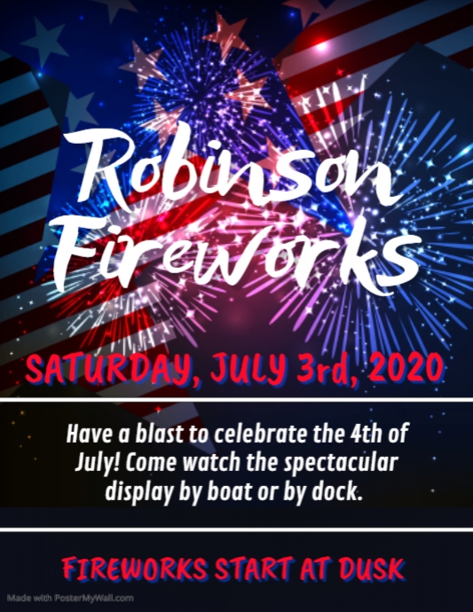 4th of July Fireworks Flyer | PosterMyWall