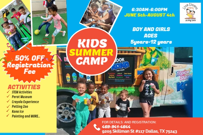 Kids Summer Camp banner Design | PosterMyWall