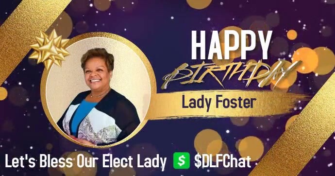 Lady Foster Happy Birthday Flyer | PosterMyWall