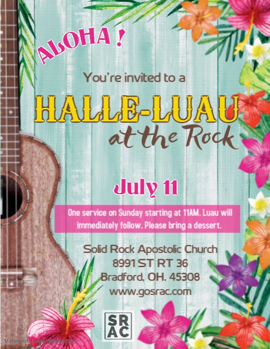 Copy of Aloha Hawaiian Luau Flyer Template | PosterMyWall
