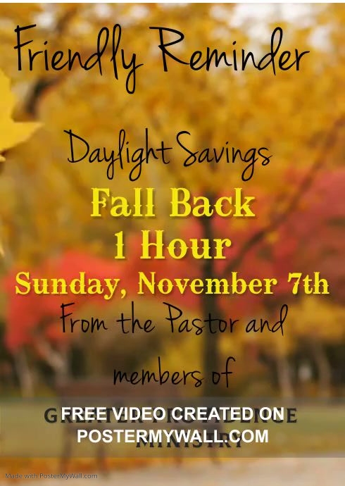 Copy of Copy of Daylight Savings Time Change Video Postcard | PosterMyWall