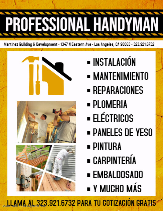 Handyman Flyer | PosterMyWall