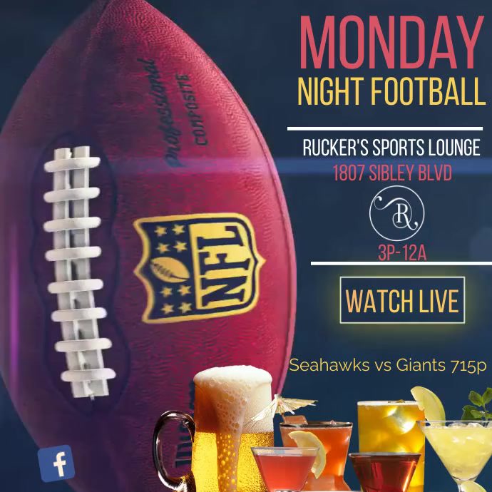 Copy of NFL FOOTBALL LEAGUE AD SOCIAL MEDIA TEMPLATE | PosterMyWall