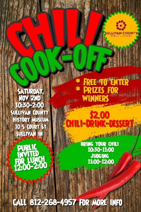 Copy of Copy of Chili Cook-Off Contest Poster Template | PosterMyWall