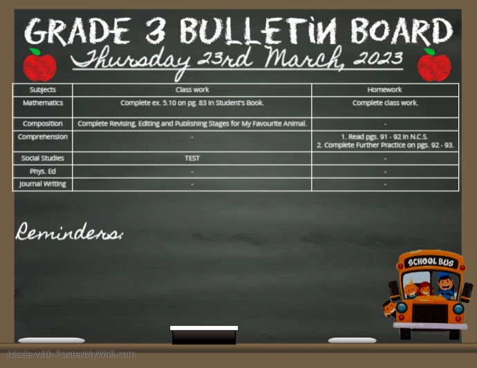 Thursday 23rd March, 2023 | PosterMyWall