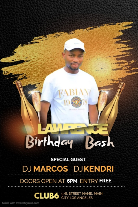Copy of birthday bash | PosterMyWall
