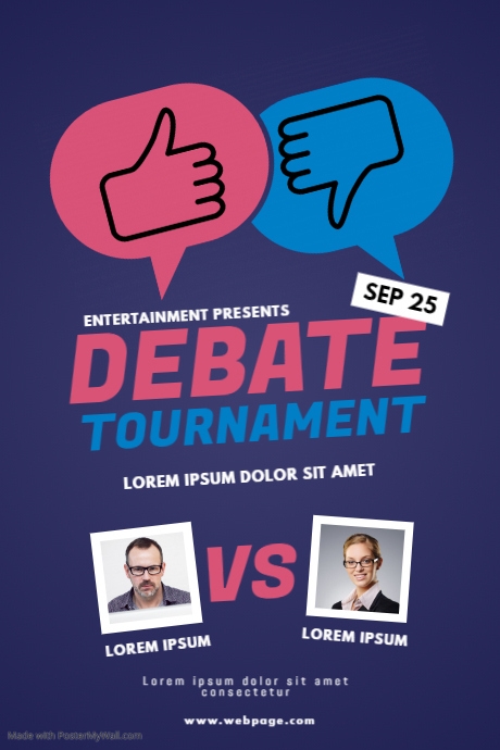 Copy of Debate tournament flyer template | PosterMyWall
