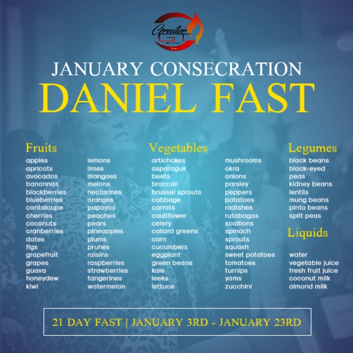 Copy of Daniel Fast Flyer | PosterMyWall