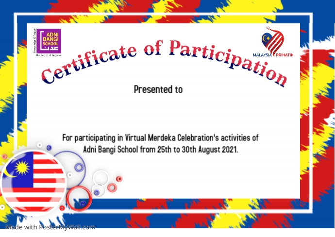 merdeka certificate | PosterMyWall