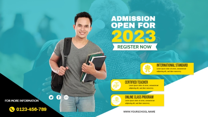 School Admission Ads | PosterMyWall