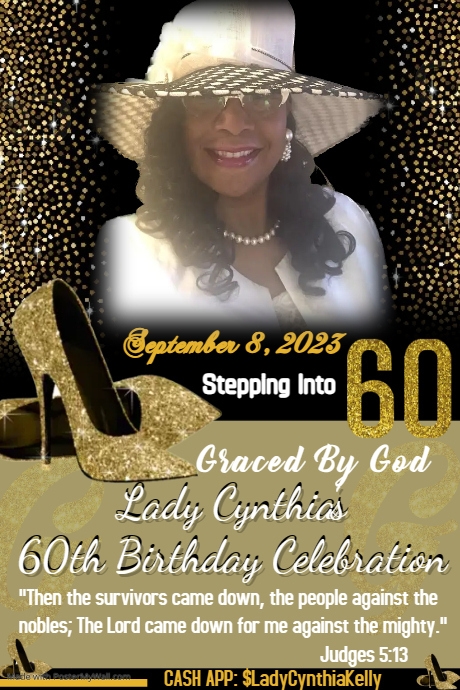 Stepping Into 60 | PosterMyWall