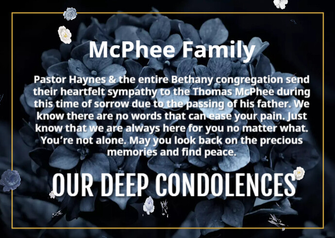 Condolence Card | PosterMyWall
