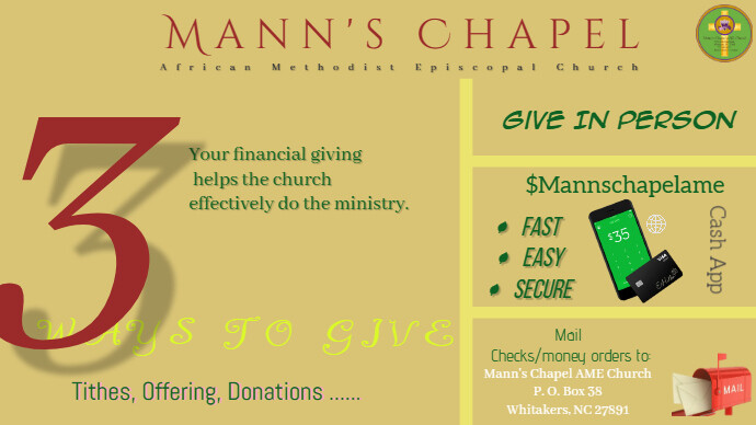 Copy of three ways to give | PosterMyWall