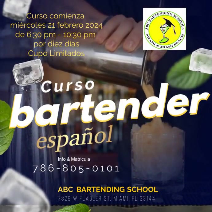 curso bartender | PosterMyWall