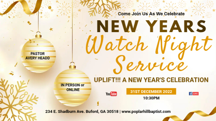 Watch Night Service 2022 | PosterMyWall