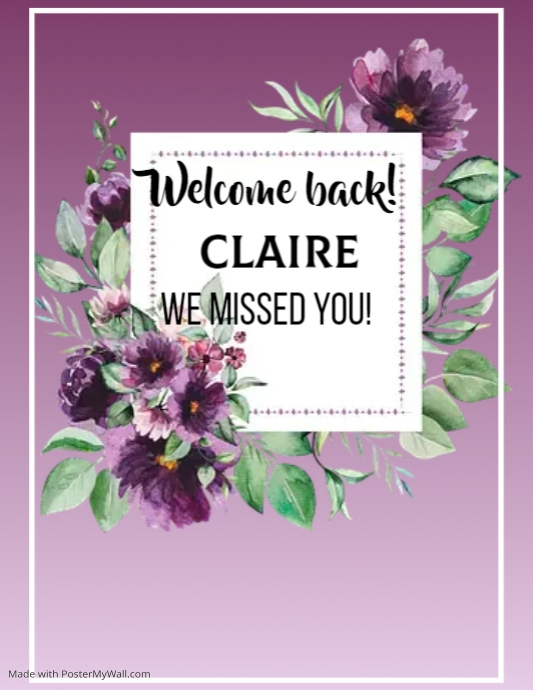 of flyer template welcome back (1) | PosterMyWall