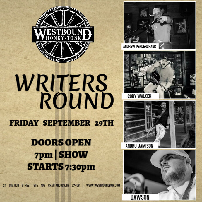 COUNTRY MUSIC BAND EVENT FLYER TEMPLATE WITH 5 PHOTOS | PosterMyWall