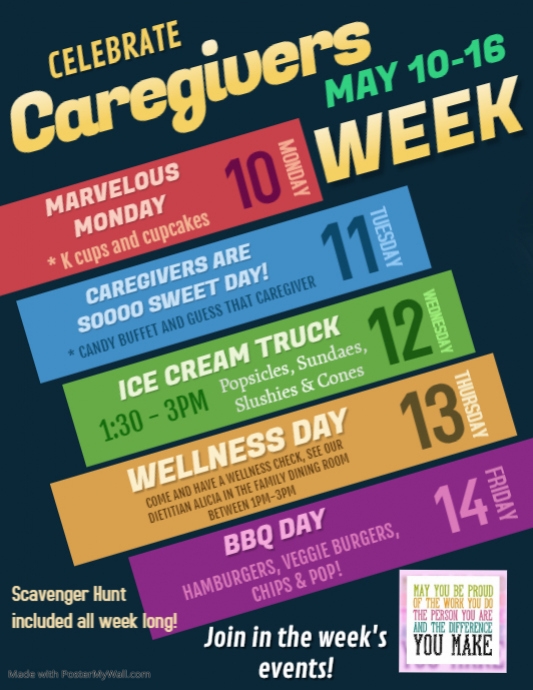 Caregiver week 2021 events | PosterMyWall