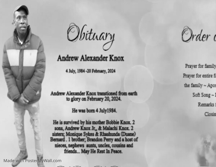 Funeral Program Template | PosterMyWall
