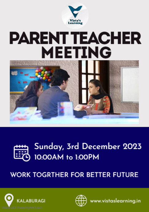 parent teacher meeting | PosterMyWall