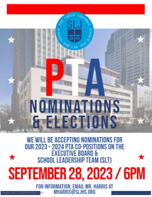 PTA election September 23 24 | PosterMyWall