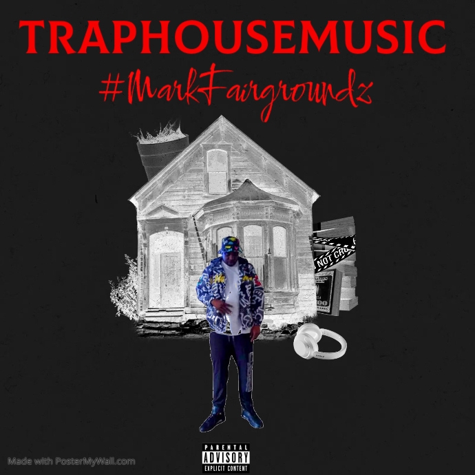 Trap House - Rap Hip-Hop Trap R&B Mixtape Single Song EP Cover Art ...