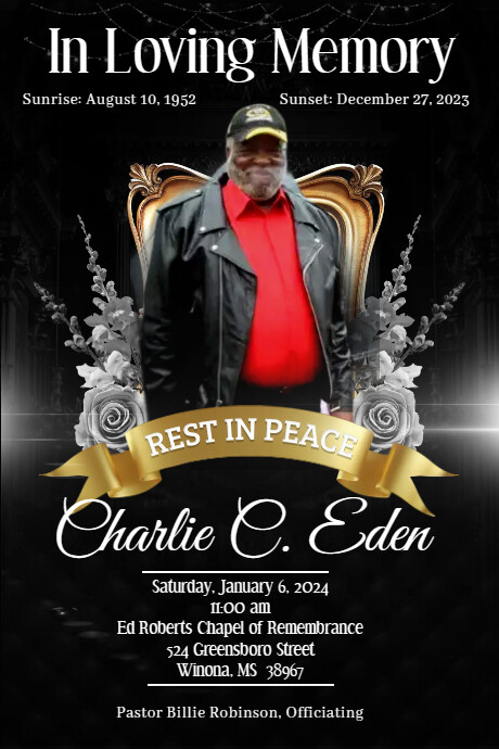 Funeral Day Flyer or Poster Template | PosterMyWall