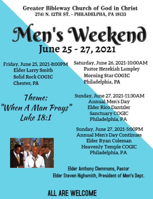 Copy of Men's Weekend | PosterMyWall
