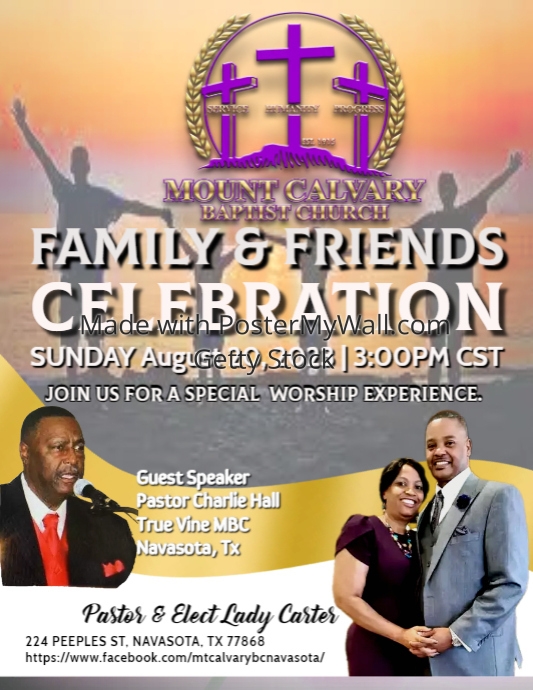 Family & Friends Day Church Worship Celebration | PosterMyWall