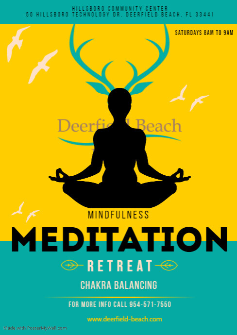 YOGA / MEDITATION POSTER | PosterMyWall