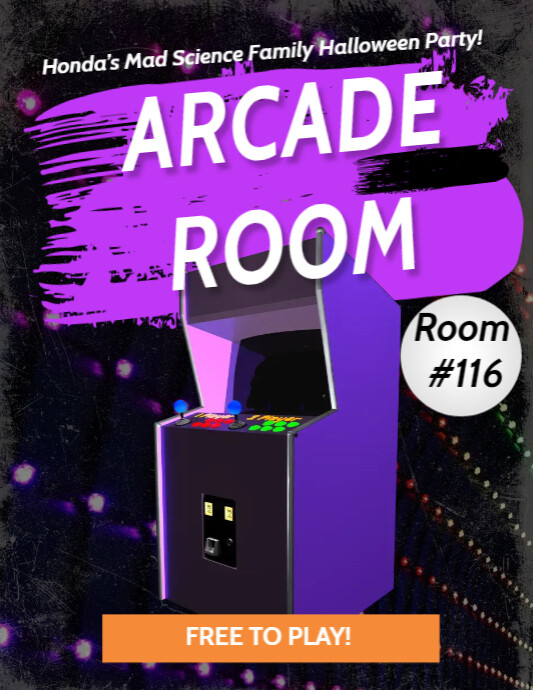 Arcade Event flyer template | PosterMyWall