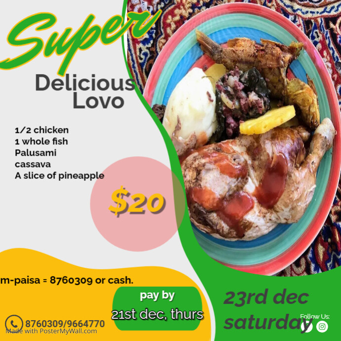 Super Delicious Food Menu Poster | PosterMyWall