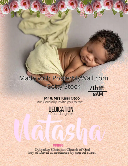 Baby Dedication Flyer Template | PosterMyWall