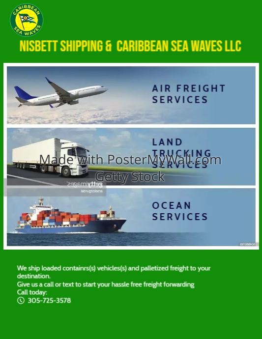 Copy of freight forwarding logistic delivery service | PosterMyWall