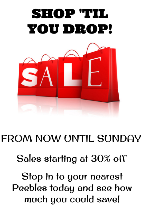 Copy of Shop 'Til You Drop | PosterMyWall