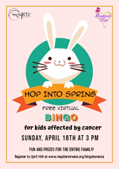Hop Into Spring Kids Bingo | PosterMyWall