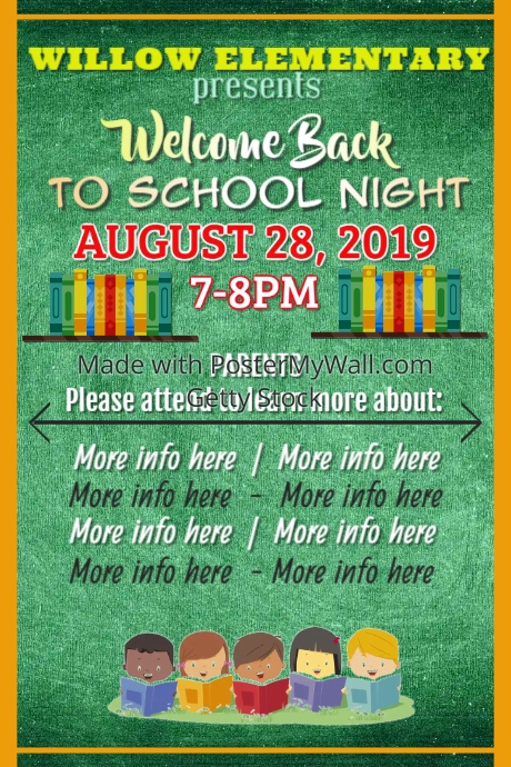 Back to School Night Poster | PosterMyWall