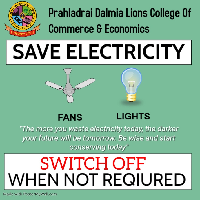 Copy of Copy of SAVE ELECTRICITY SIGN BOARD TEMPLATE | PosterMyWall